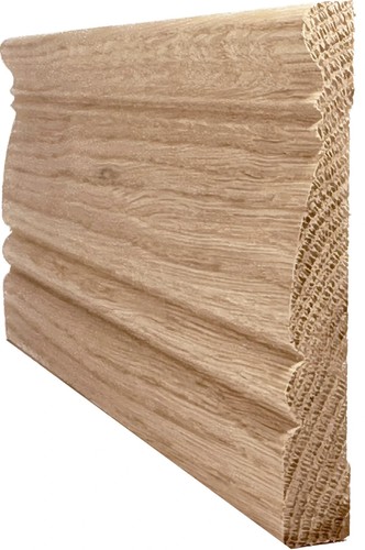 Unfinished Red Oak Baseboard Moulding 3/4 in x 5 in x 7ft | Solid ...