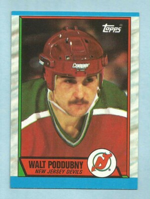 1989-90 Topps Hockey Walt Poddubny #184 New Jersey Devils PACK FRESH ...