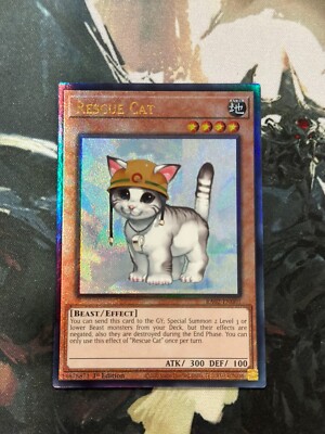 Yugioh Rescue Cat Prismatic Ultimate Rare RA02 | eBay