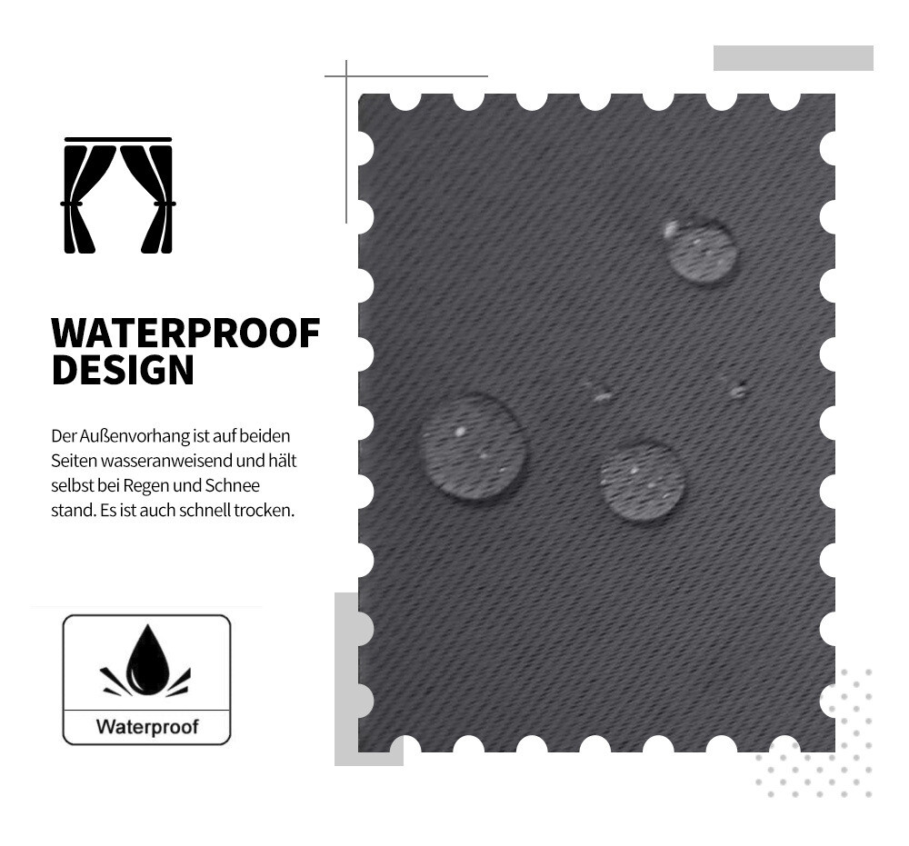 Modern Cross-border Full Blaout Fabric Solid Color Balcony Sunscreen ...