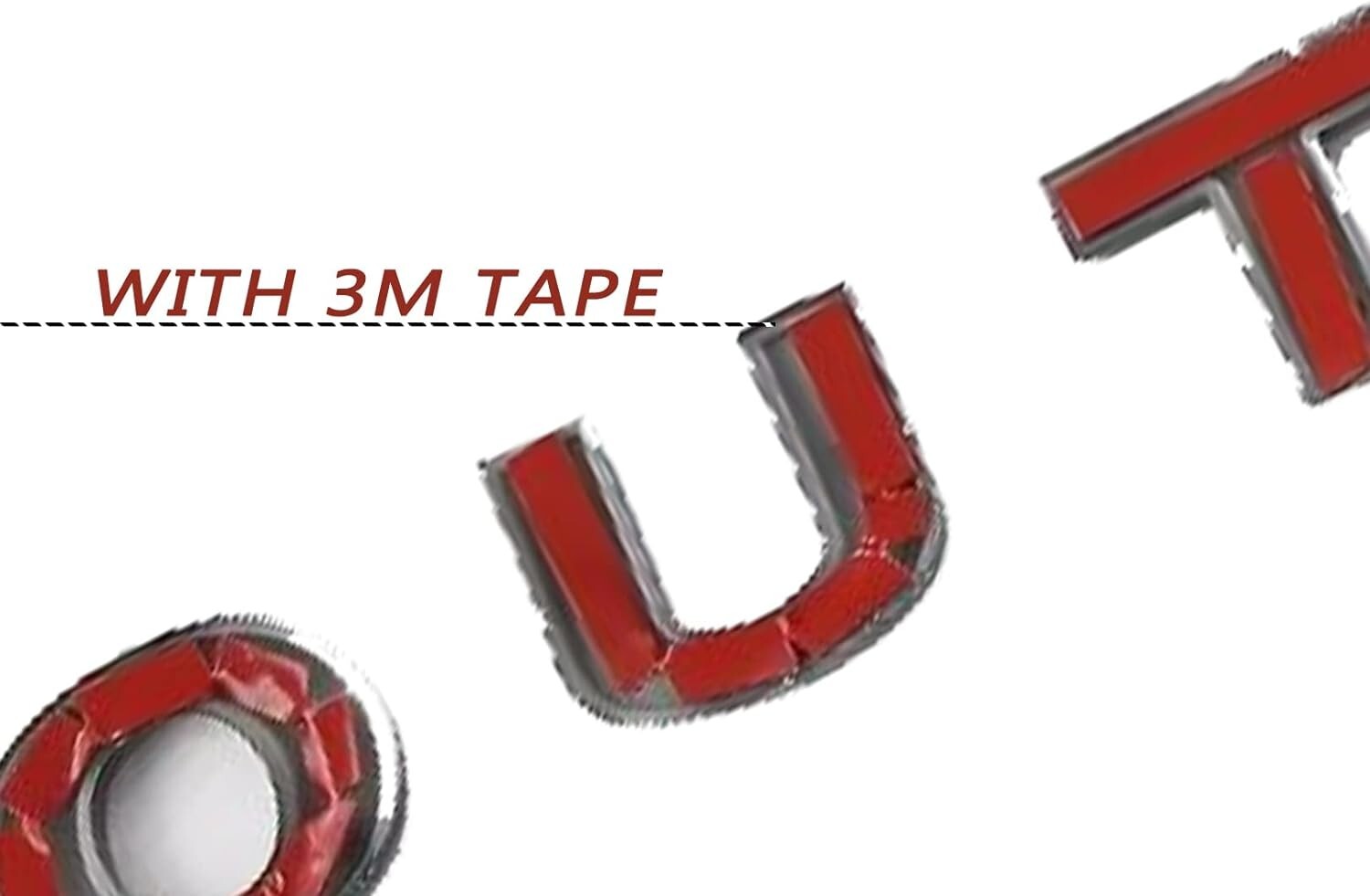 For Mitsubishi Outlander Accessories Hood Emblem Letters Adhesive ...