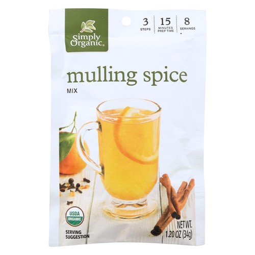 Simply Organic Mulling Spice Mix, Organic, Gluten Free, Vegan, 1.2 oz ...