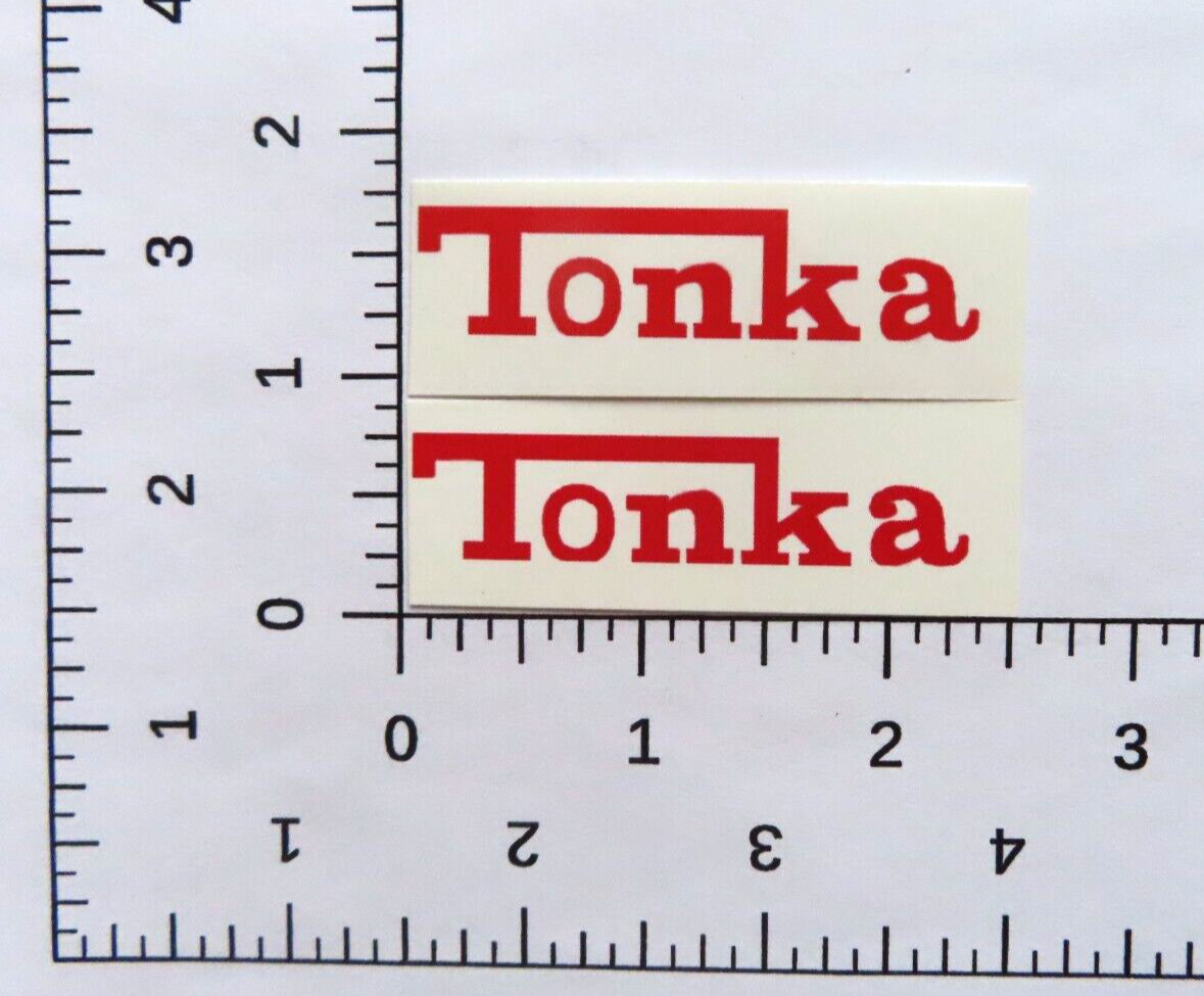 Red TONKA print water slide decal set for Tonka truck WITH TRACKING | eBay