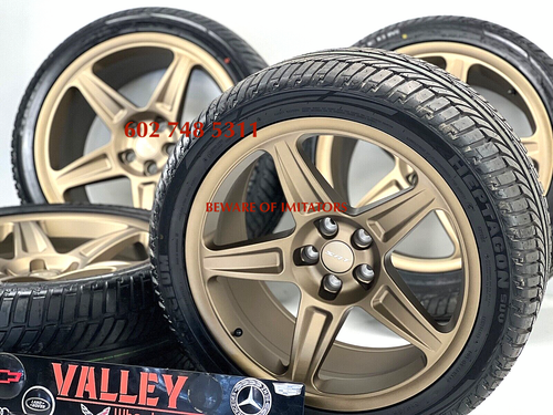 20" HELLCAT DODGE DEMON DEVIL STYLE Gold OEM STAGGERD 115MM 275 315 ...