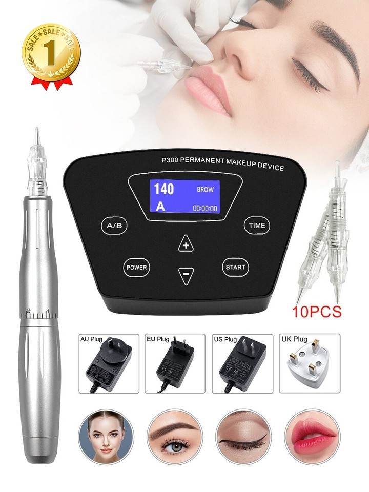 Permanent Makeup Machine Kit Dermografo Micropigmentacion Machine ...
