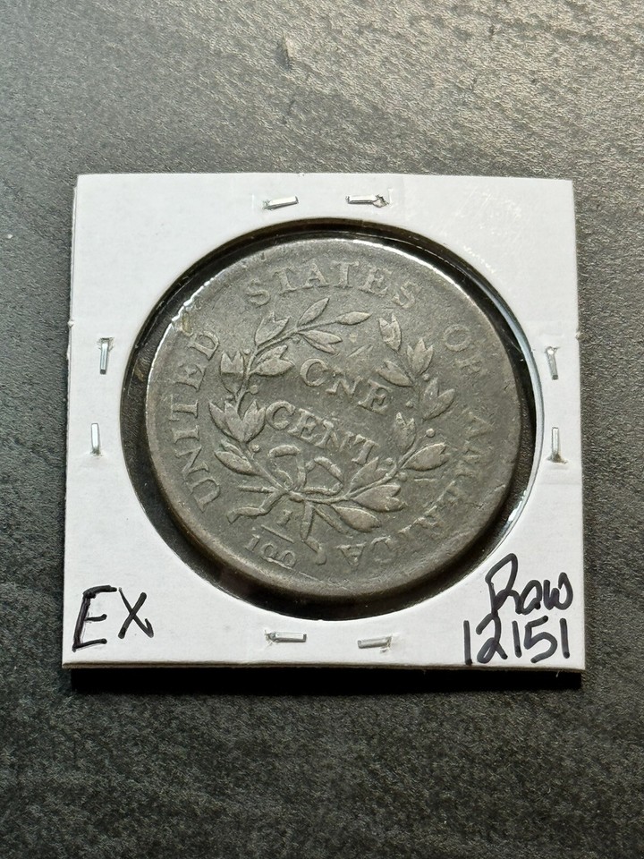 1801 Draped Bust Large Cent Nice Better Date U.S. Type Coin (Raw12151 ...
