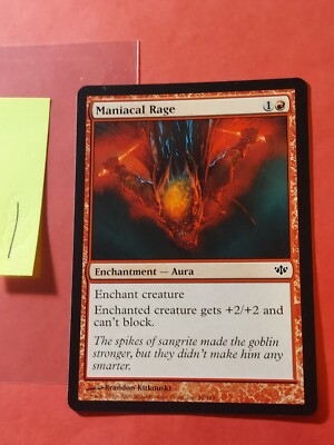 2009 Magic The Gathering Conflux #68 Maniacal Rage, C, Red, NF, cd1 | eBay