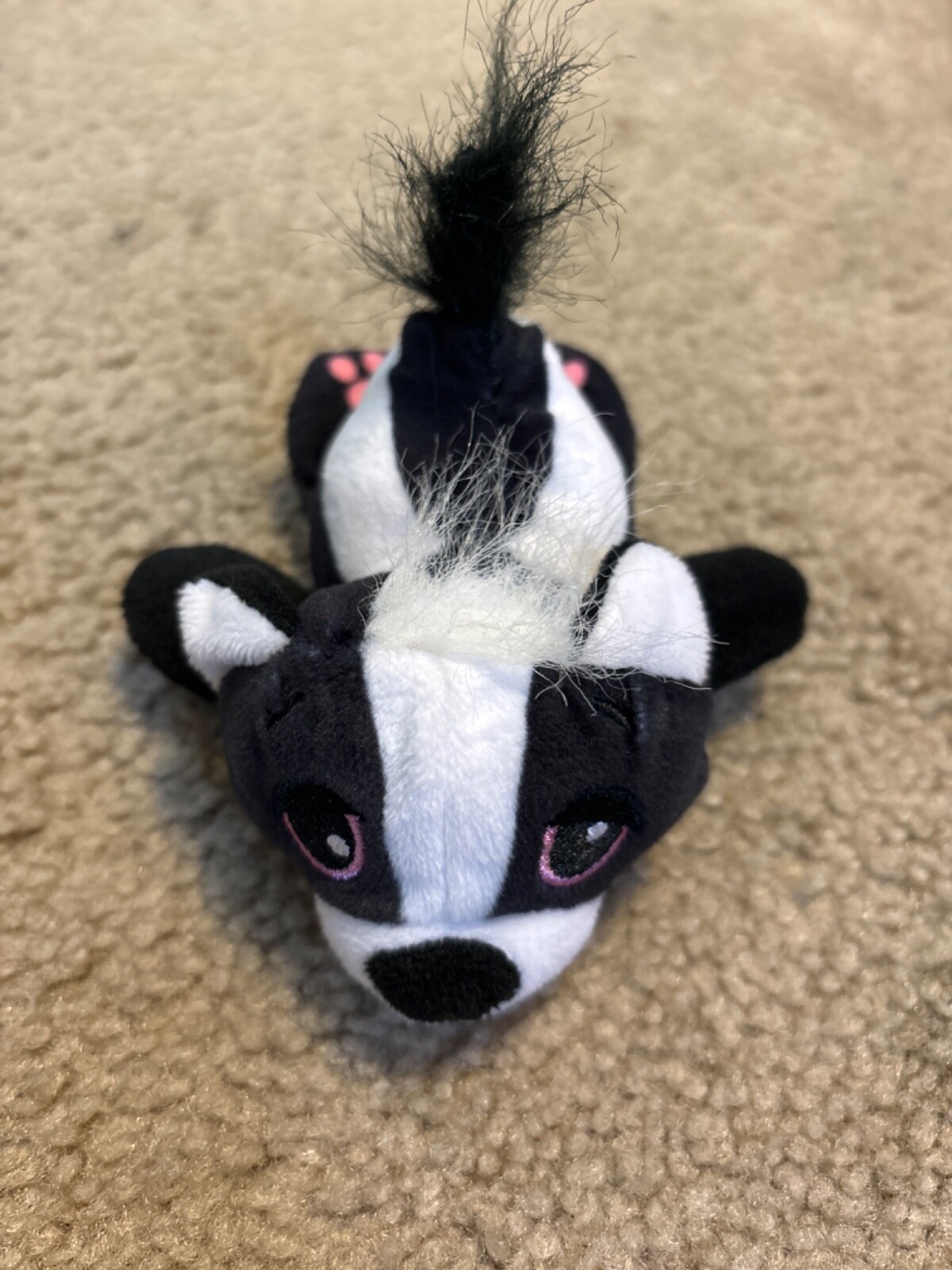 CUTETITOS Mini Skunk black and white Plush Stuffed Toy 5 inches long | eBay