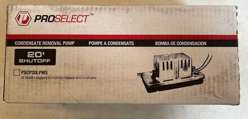Proselect condensate pump pscpv20lpws 554969 20' Shutoff 115v | eBay