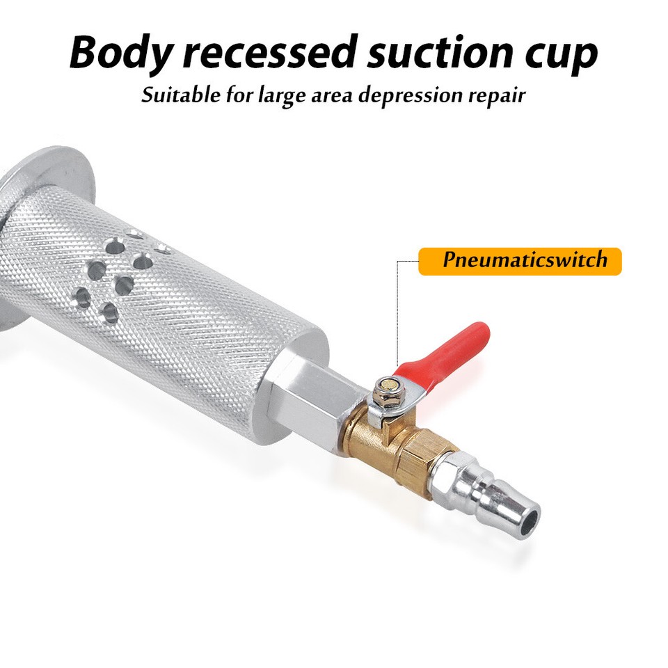 Pro Car Dent Puller Air Pneumatic Auto Body Repair Suction Cup Slide ...