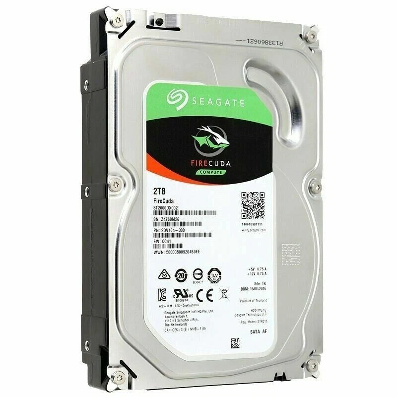 New Seagate 2TB ST2000DX002 FireCuda SSHD Hybrid Internal Hard Drive ...