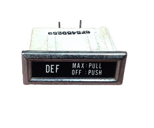 Jeep CJ dash defrost indicator lamp CJ5 CJ7 CJ8 Tested light gauge ...