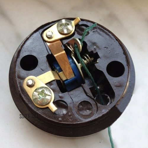 4 X Plastic 4amp Wall Pull Cord Light Switch 250V 1 Gang 1 Way Vintage ...