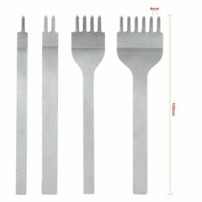 3/4/5/6mm Craft Pricking Iron Diamond Stitching Chisel Leather Hole ...