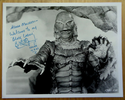 Autograph Ben Chapman Creature From The Black Lagoon 8x10 B&W photo ...