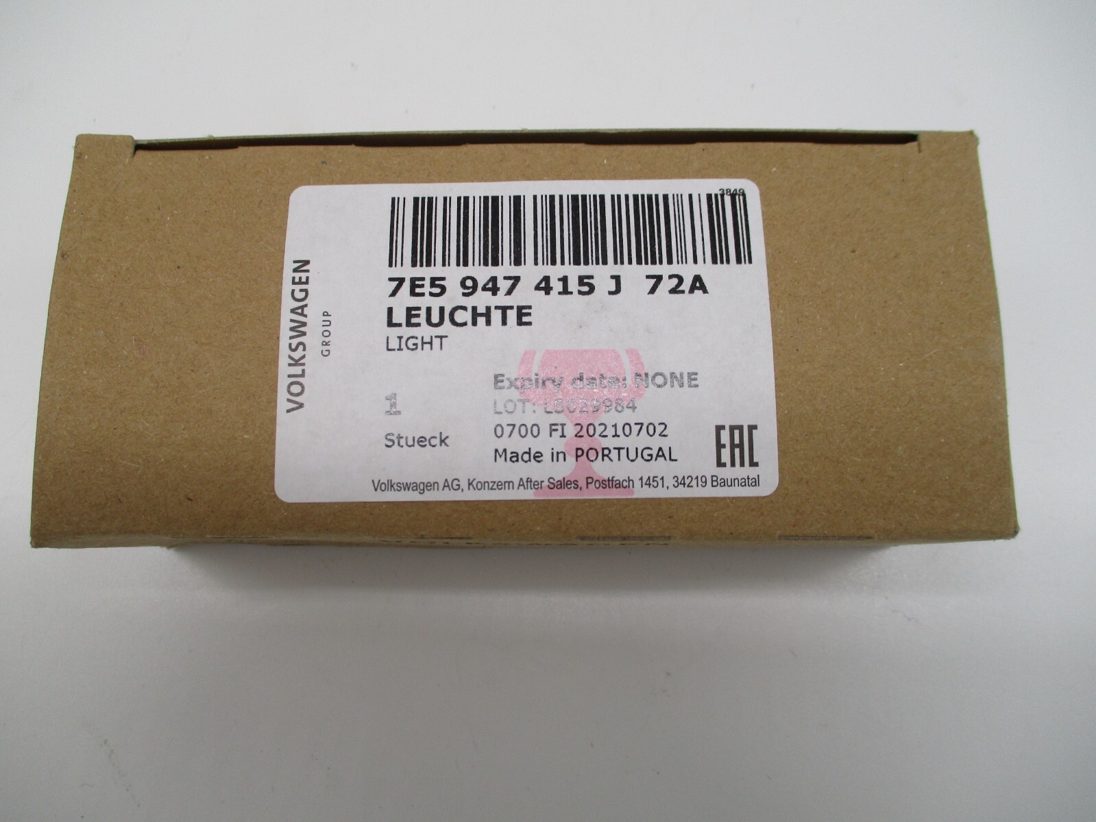 Original VW Einstiegsbeleuchtung MULTIVAN für VW T5 T6 7E5947415J 72A ...