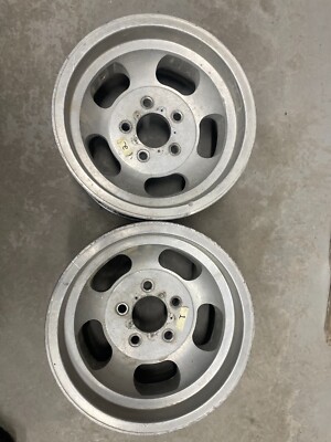 VINTAGE SHELBY CAL 500 ALUMINUM SLOT WHEELS RIMS 14X7 5X4.75" 5X120MM ...