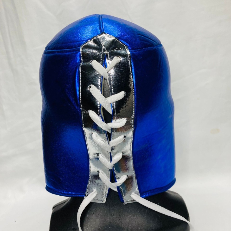 Lizmark Lucha Libre Adult Size Cushion Mask Blue Silver Color Wrestling ...