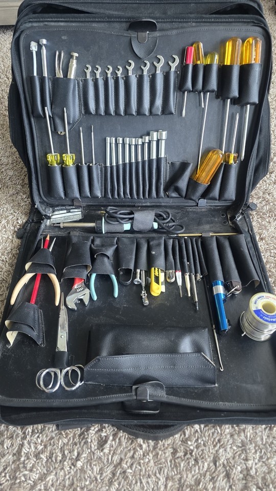 Jensen Tools JTK-48 Tool Kit Multimeter Soldering Iron W/Case Lot Of ...
