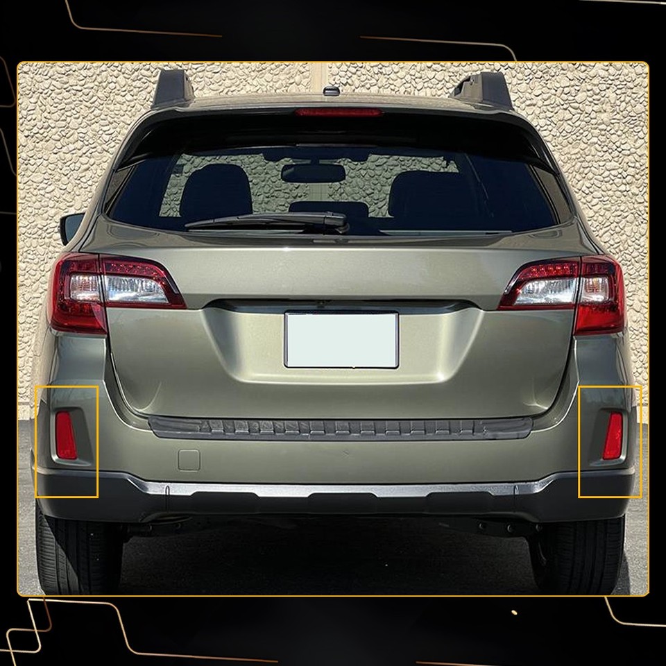 For 15-20 Subaru Outback Bumper Reflector Driver & Passenger Side Pair ...