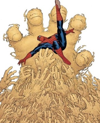 Spider Man Sand Hands Action Wall Art Print Poster Pick A Size Lot Up ...