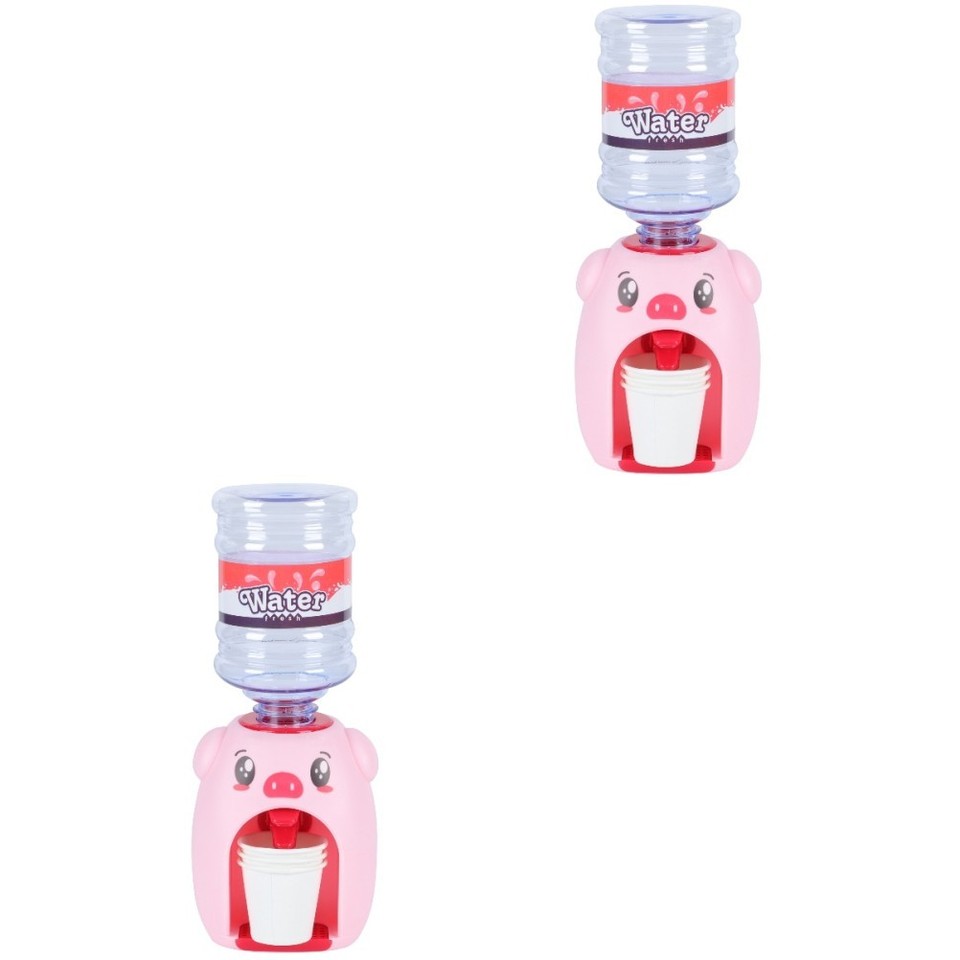 2pcs Mini Cartoon Water Dispenser Simulation Drink Dispenser with 3 ...