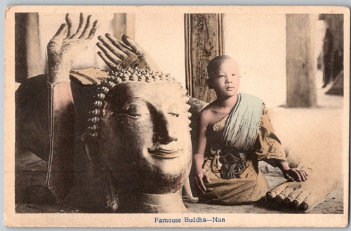 Famous Buddha Nan Siam Thailand Buddhism Young Priest Boy Y Ebasa Postcard | eBay