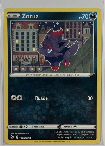 Zorua 102/203 Commune Évolution Céleste Épée Et Bouclier 2021 | eBay