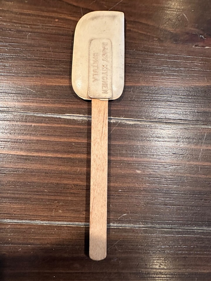 Daisy Kitchen Spatula Schacht Rubber MFG Company Wood Handle-9.5" | eBay UK