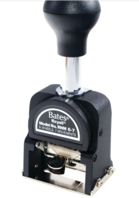 Bates Royall Automatic Numbering Machine RNM6-7 | eBay