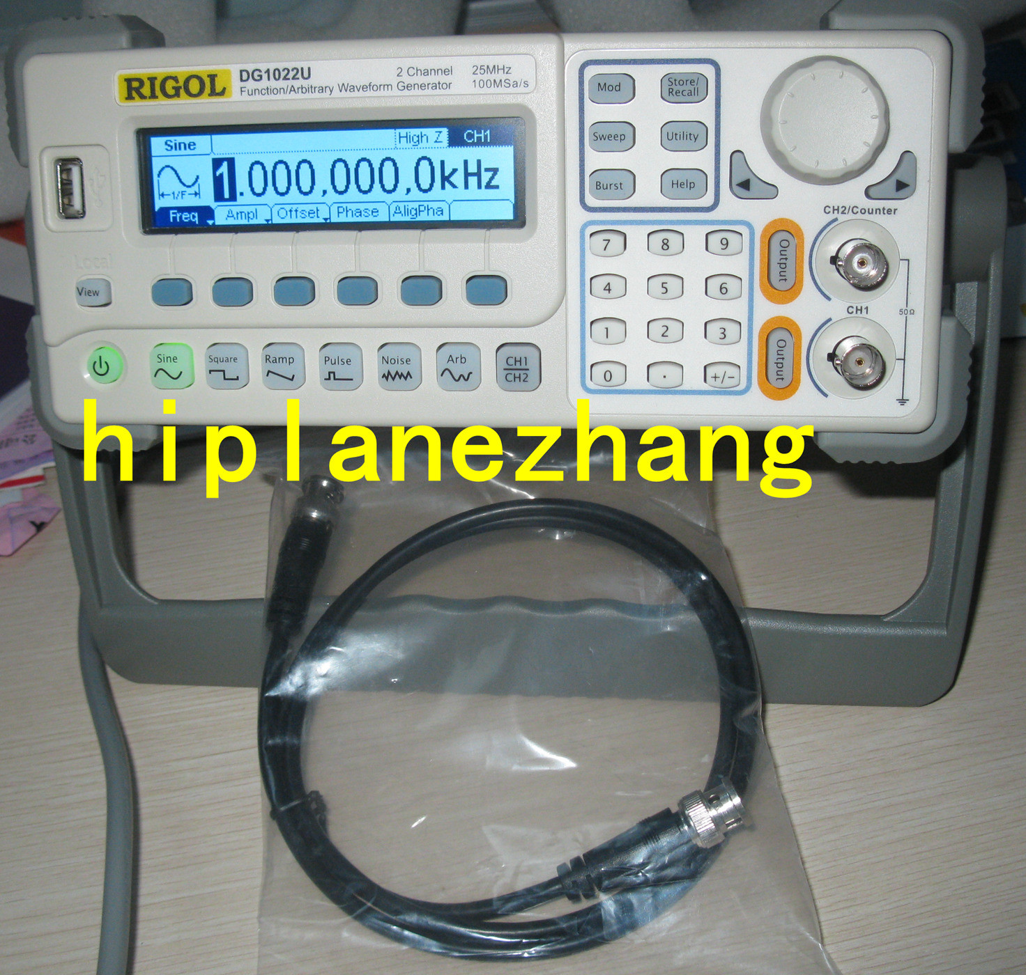 25MHz 2CH Signal Function Arbitrary Waveform Generator 100MSa/s USB ...