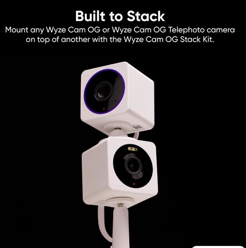 1-WYZE OG CAMERA/1-WYZE OG TELEPHOTO CAMERA-STACK KIT,2 CAMERAS COMBO A ...