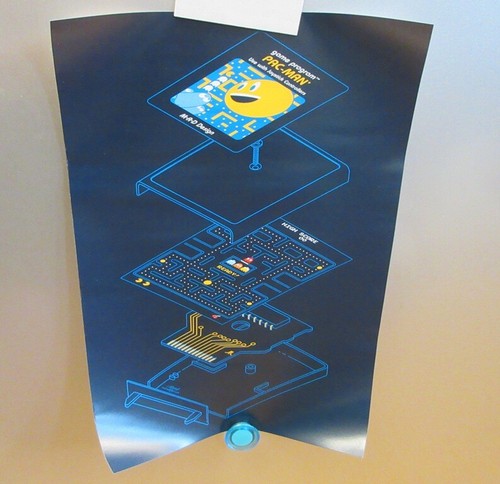 Loot Crate Pac-Man Pacman schematic game cart poster by Manny Peters 13 ...
