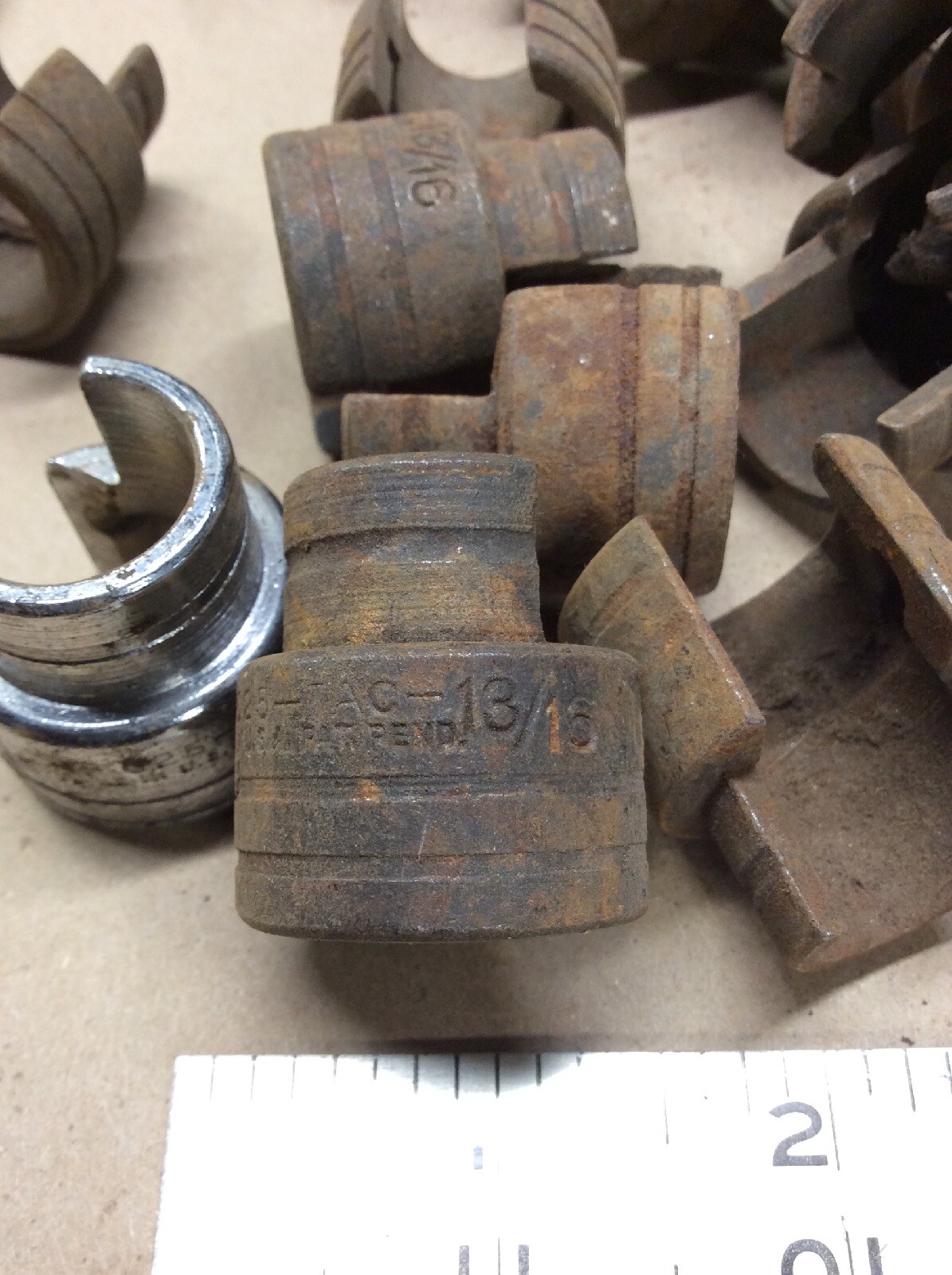 Set Of 5 Proto TAC 13/16” socket Flare Nut Split Vintage Military INV ...