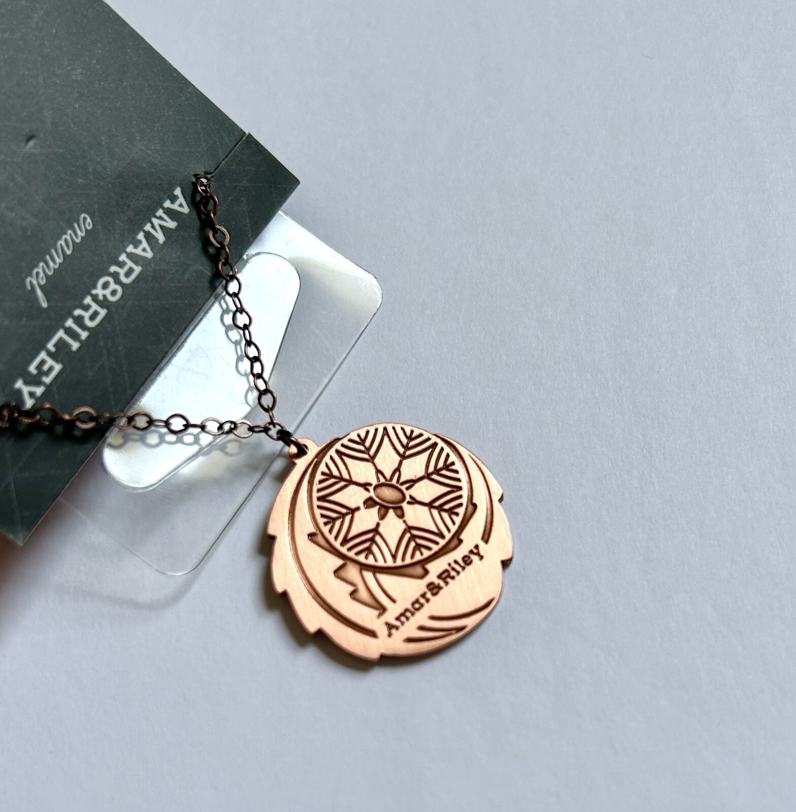 NEW! Amar&Riley “DANDELION” NECKLACE — Antique Copper Finish w/18 ...