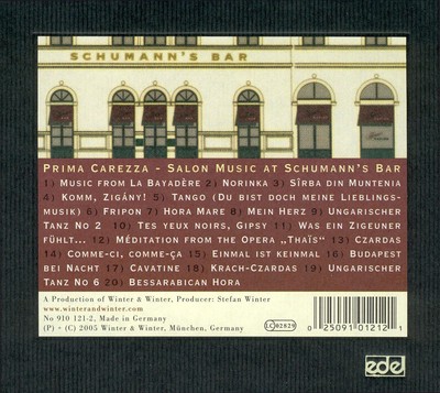 PRIMA CAREZZA SALON MUSIC AT SCHUMANN'S BAR NEW CD 25091012121| eBay