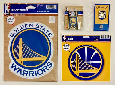 Golden State Warriors NBA Basketball Fan Pack - Magnet, Decal & (2 ...