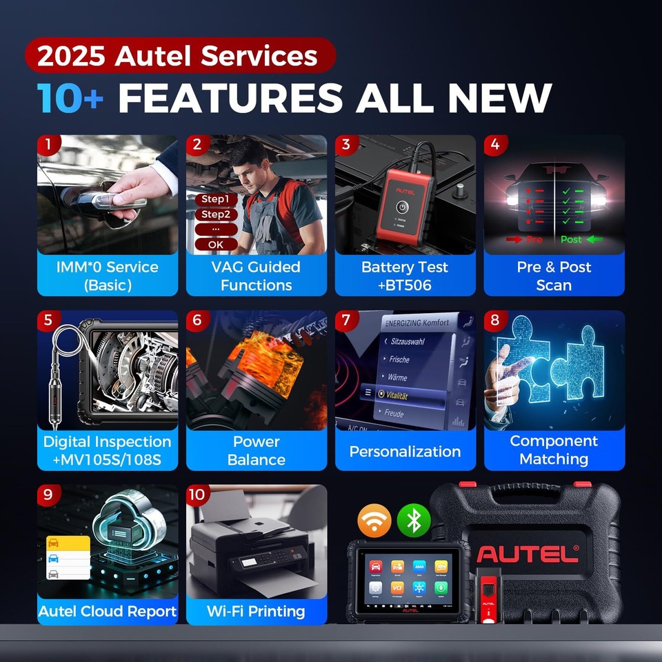 2026 Autel MaxiSYS MS906MAX MS906 MAX Full Scanner Tool ECU Coding ...