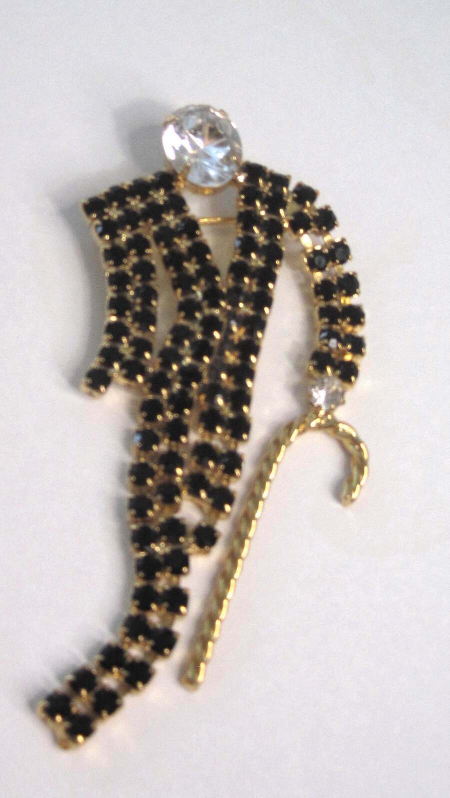 Vintage Dominique Dapper Dancing Man Pin Brooch - MINT - Gem