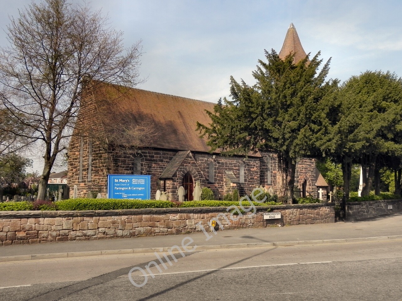 Photo 6x4 St Mary's Parish Church, Partington The church of St Mary the ...