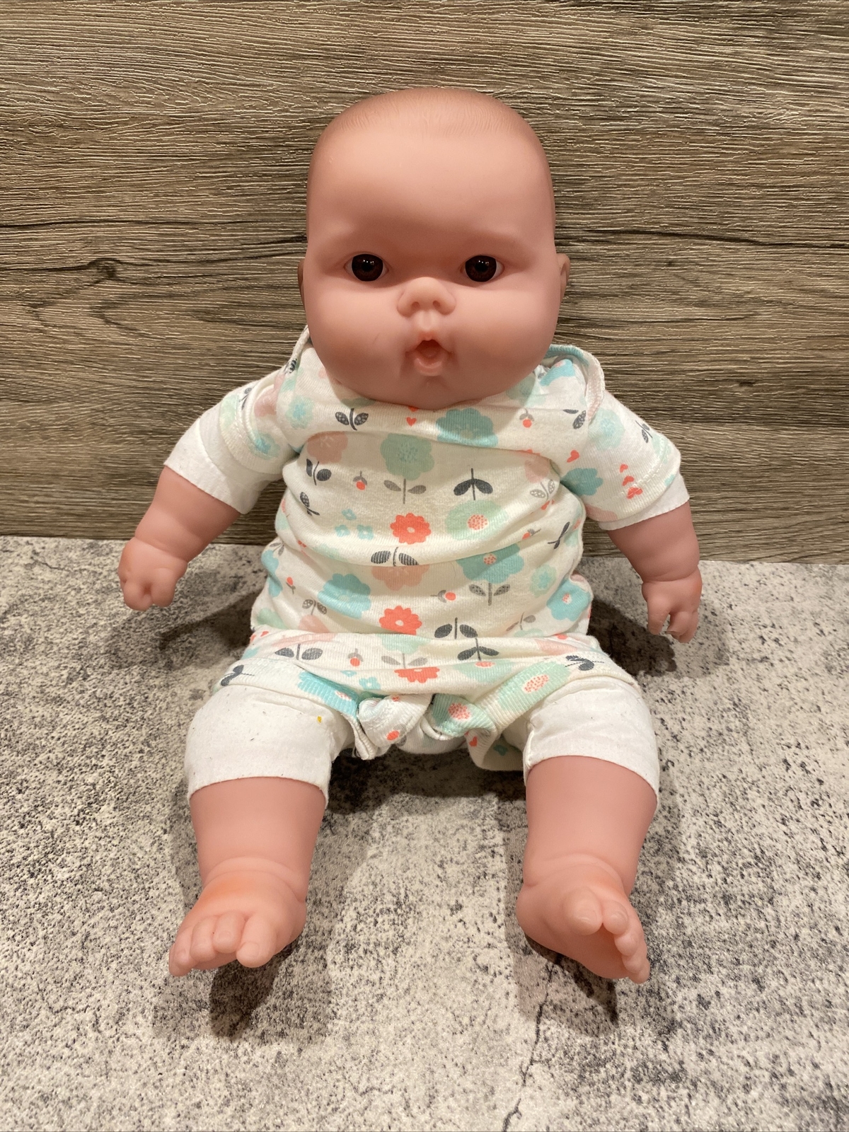 Berenguer Cloth And Vinyl Doll Chubbie Baby Brown Eyes -15 Inch Long ...