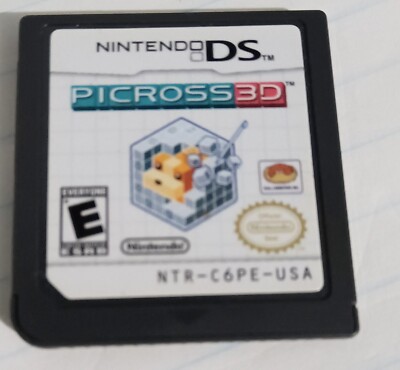 Picross 3D Nintendo DS, 2010 Cartridge Only VGC | eBay