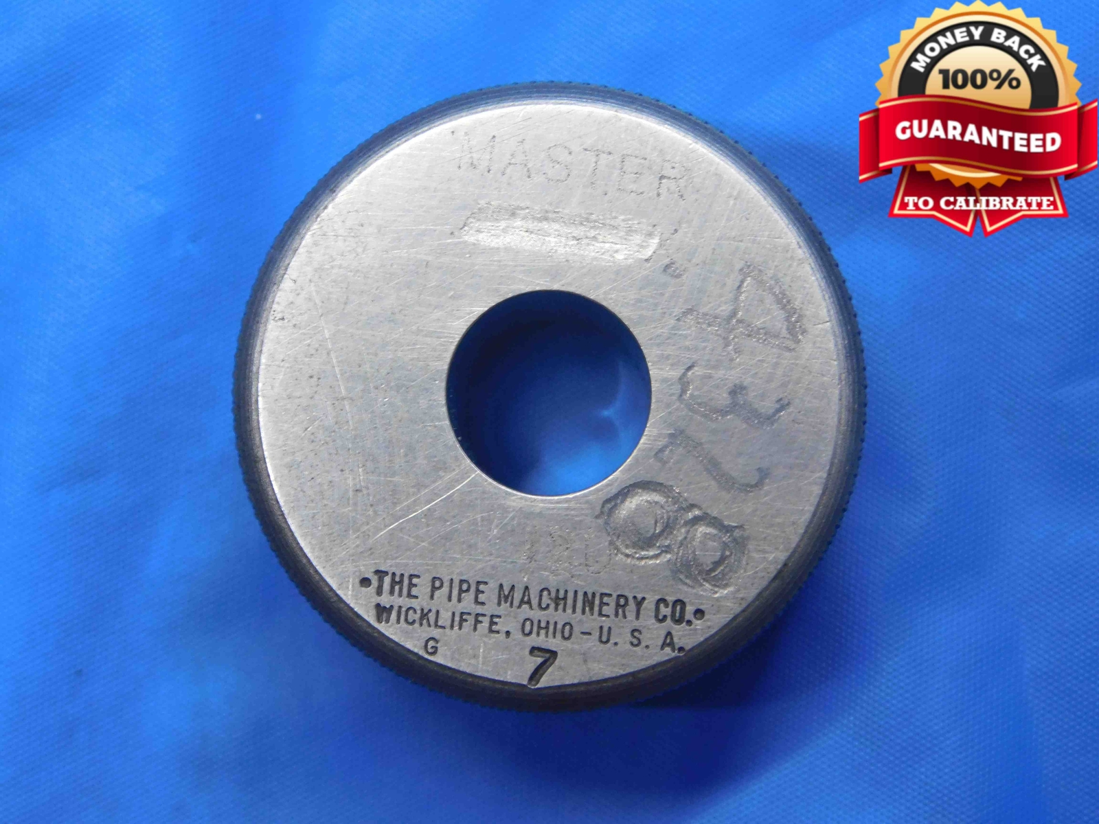 .4328 CLASS X MASTER PLAIN BORE RING GAGE .4375 -.0047 UNDERSIZE 7/16 ...