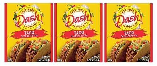 Mrs Dash Salt-Free Taco Seasoning Mix Packet 3 Pack | eBay