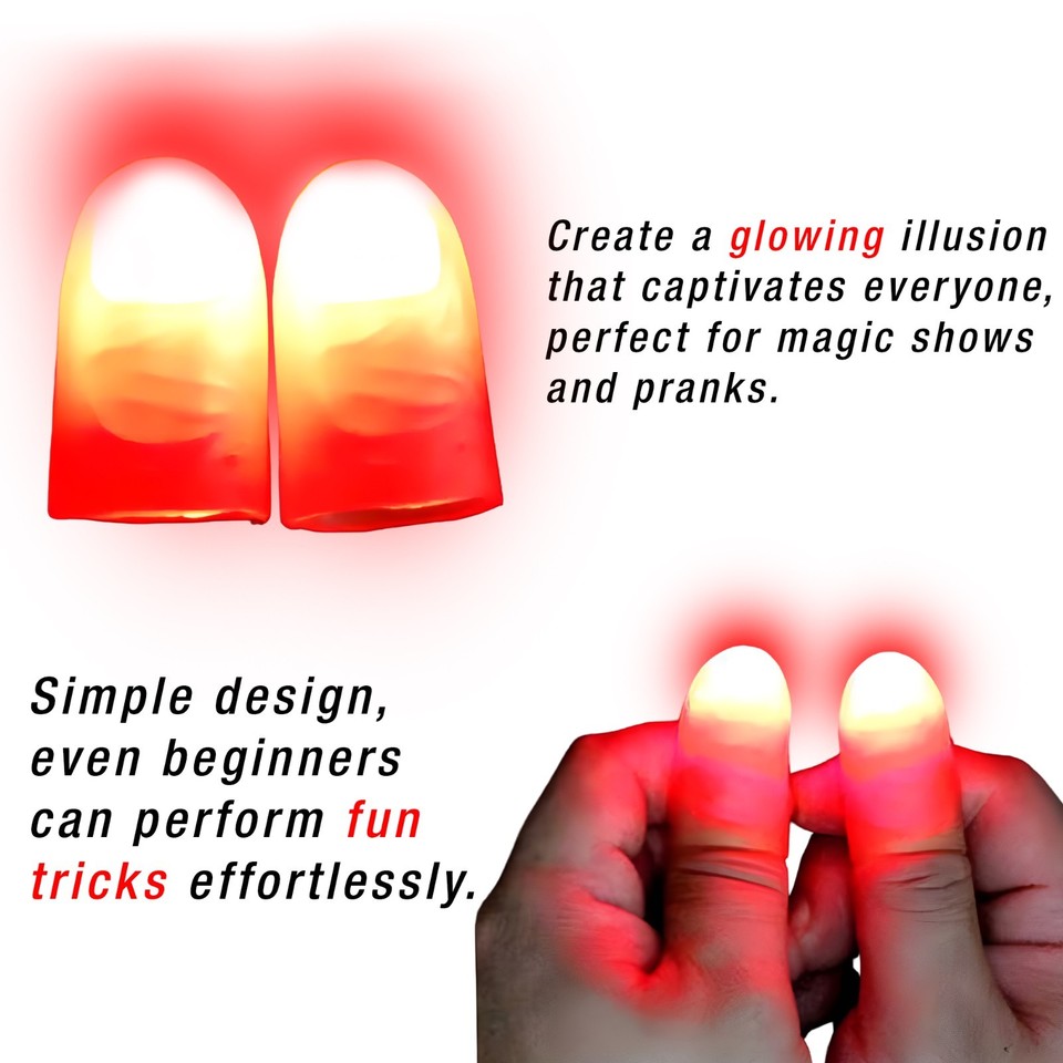 Magic Finger Lights – 4PCS Light-Up Magic Thumb Toy | Magic Thumbs ...