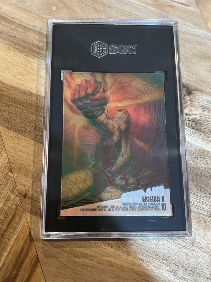 1995 Fleer Ultra Spider-Man Clear Chrome SHOCKER Card #8 SGC 9.5 | eBay
