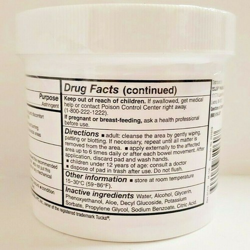 Medi Pads Hemorrhoidal Pads with Witch Hazel (Compare to Tucks) 100ct ...