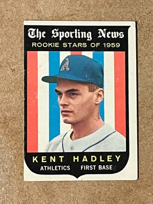 1959 Topps Kent Hadley Rookie #127 VG Off-center | eBay