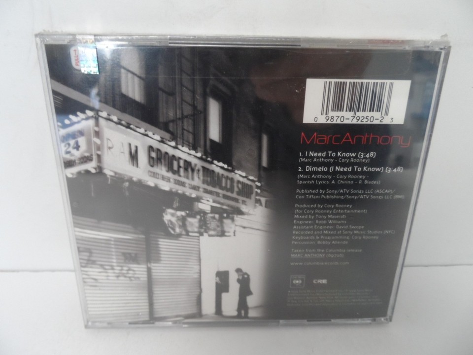 Anthony, Marc : I Need to Know Dimelo CD 98707925023 | eBay