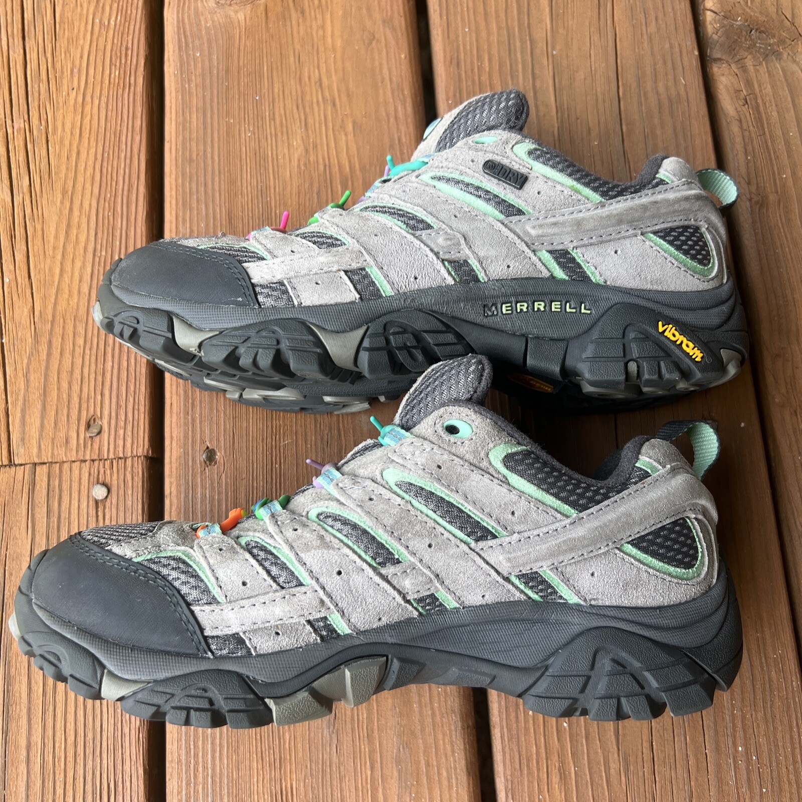 Merrell Moab 2 Women Size 8 Dry Hiking Drizzle Mint J24462W Trail Shoes ...
